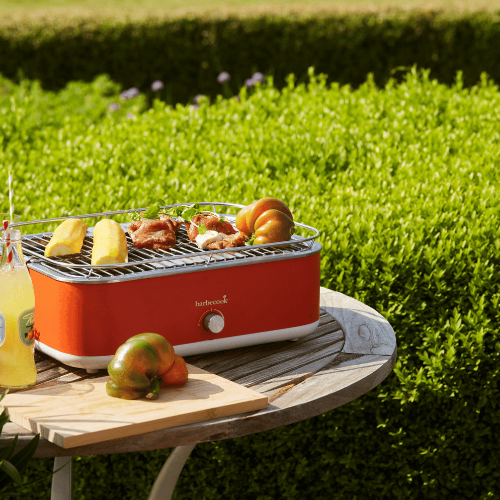 Barbecook E-Carlo Electric Table Grill in Red — Primecookout Ltd