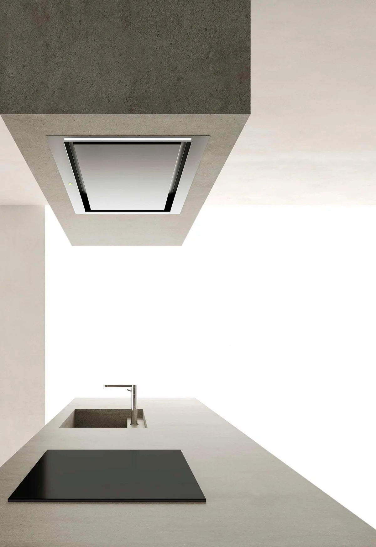 Airforce Compact Up 83cm Ceiling Mounted Cooker Hood with Remote Contr ...