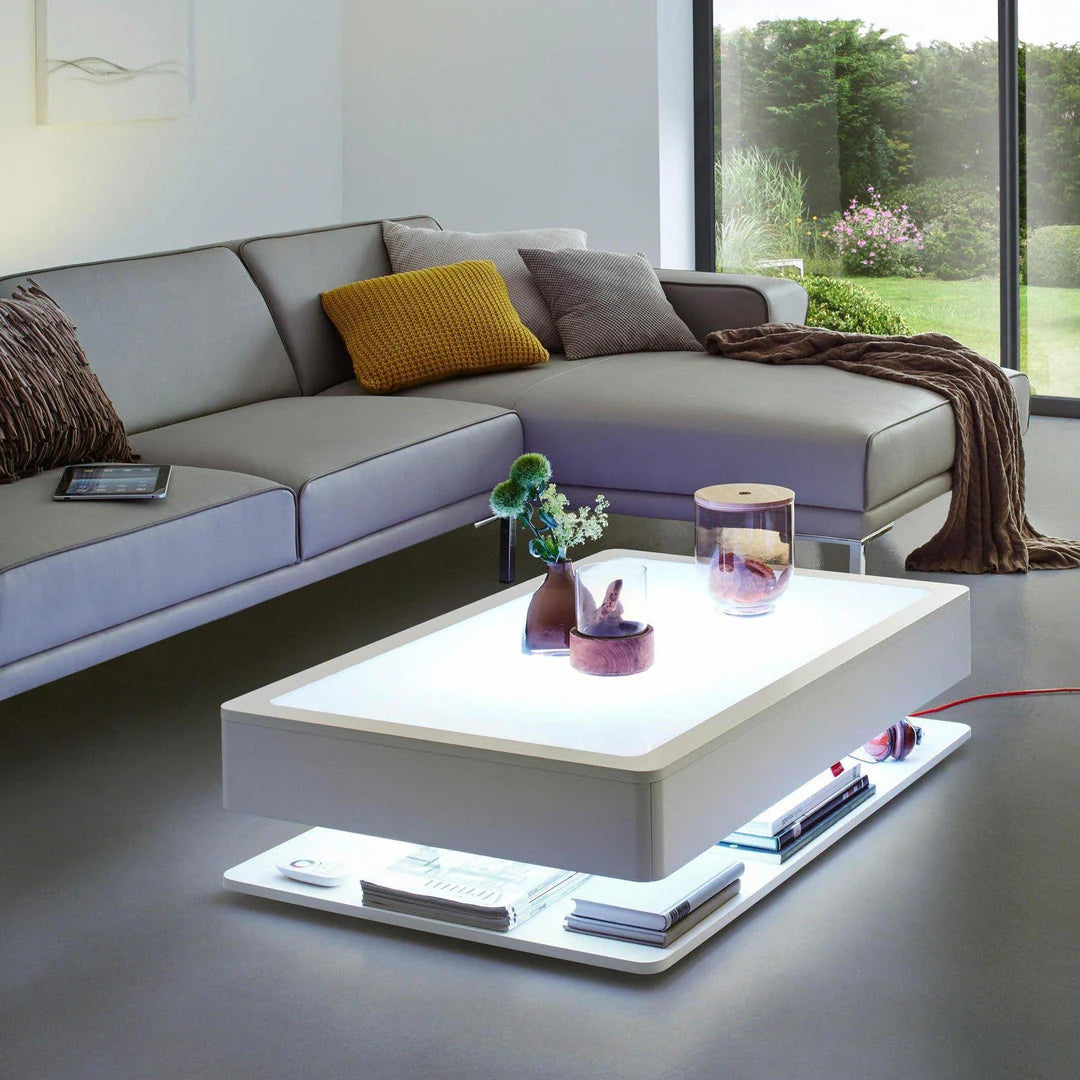 Illuminated Elegance Ora LED Coffee Table with Modern Light-Up Design ...