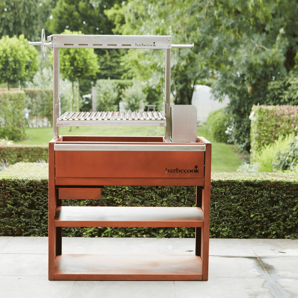 Barbecook Pedro Asado in Corten and Stainless Steel — Primecookout Ltd