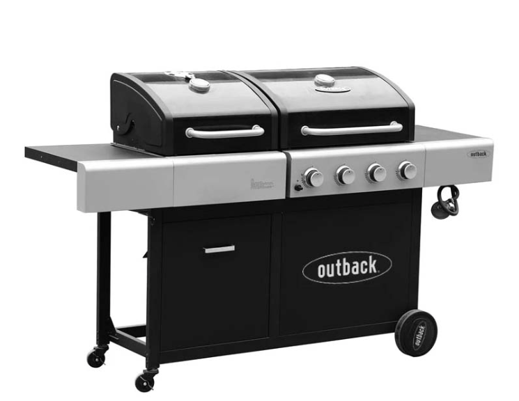 Dual Fuel 4 Burner – Black — Primecookout Ltd