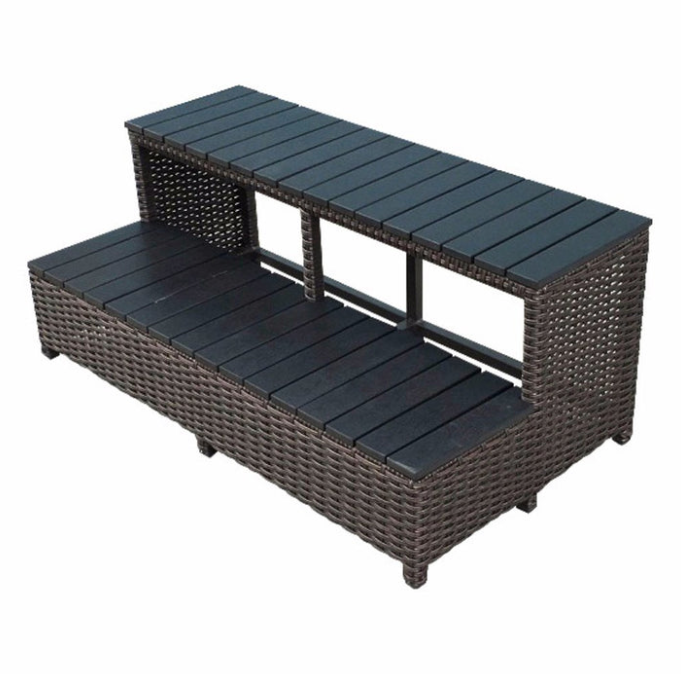 Straight Steps - To Fit Straight Edge Spas - Part Of Square Surround F ...