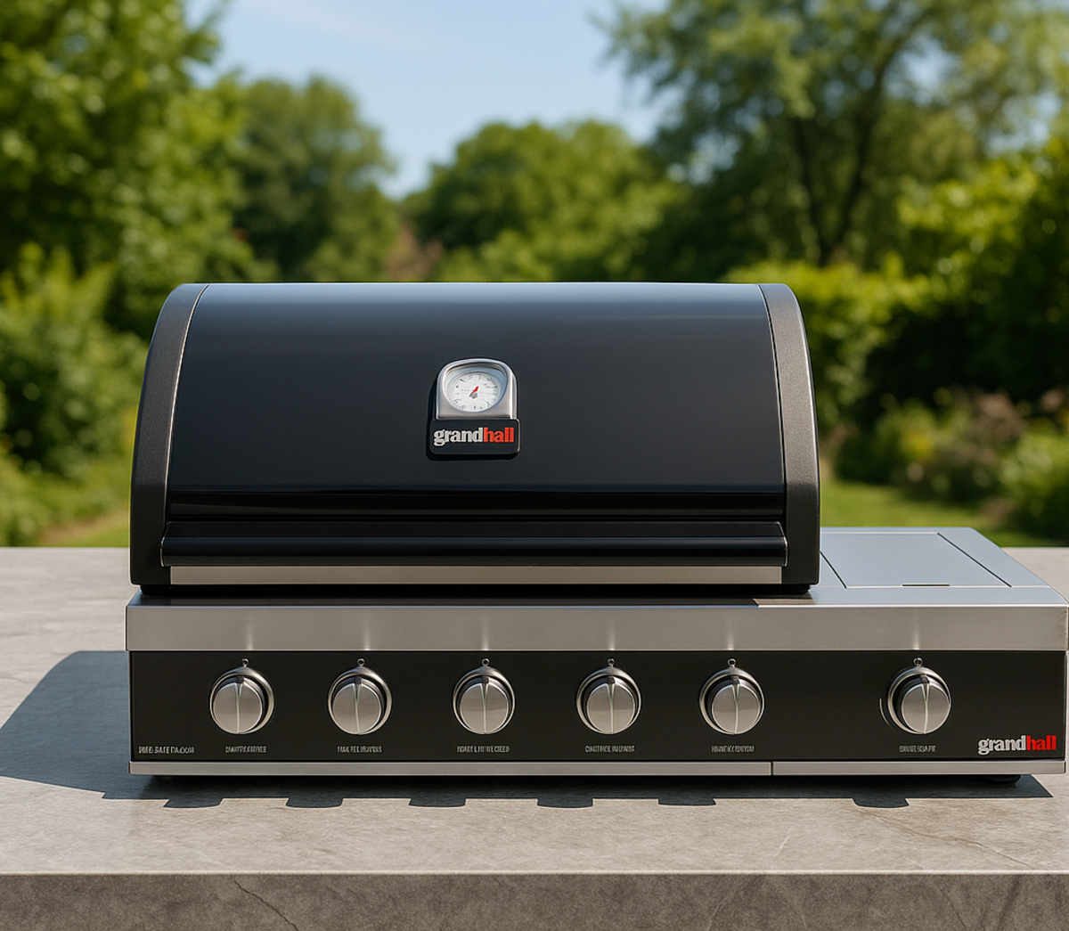Grandpro Premium 4 Burner Barbecue and Side Burner — Primecookout Ltd