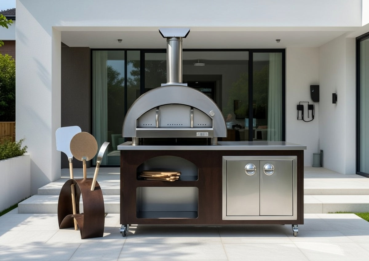 Outdoor cabinet & Pizza oven Cooper — Primecookout Ltd