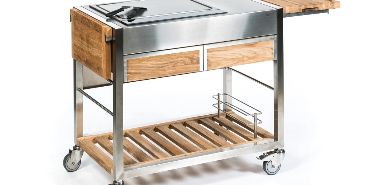Indu+ TomBoy Duo Unico Electric BBQ Grill Cart — Primecookout Ltd